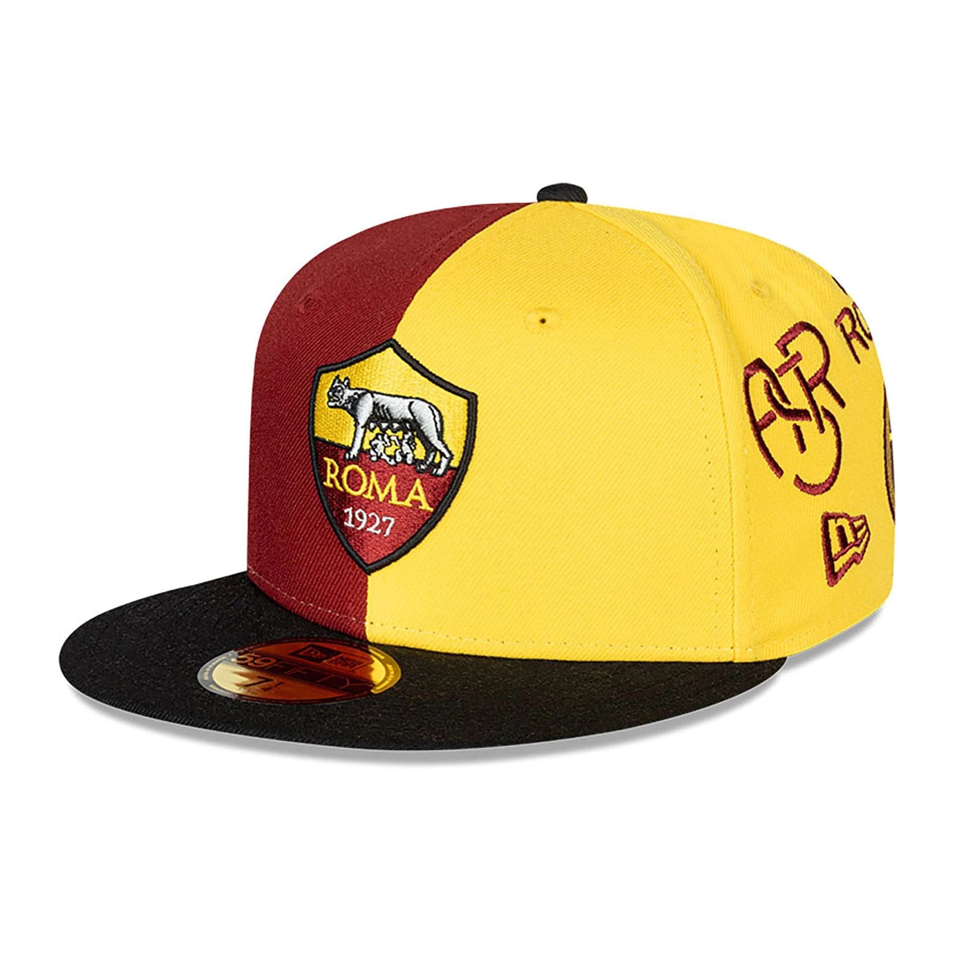 AS Roma Exclusive Dark Red 59FIFTY Fitted Cap – MansPlussize